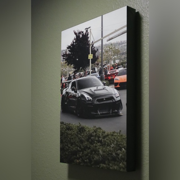 Wall Decor | Nissan Gtr R35 Car Show Automotive Photo Wall Art Canvas ...